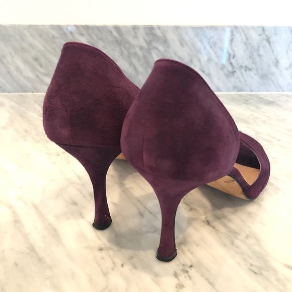 Manolo Blahnik | Shoes | Manolo Blahnik Purple Suede Pumps | Poshmark